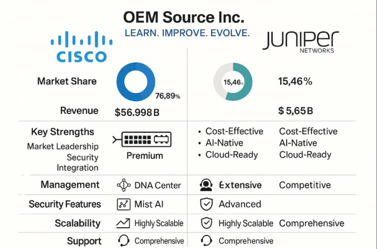 Cisco vs Juniper Switches: Which One to Choose? - OEM SOURCE